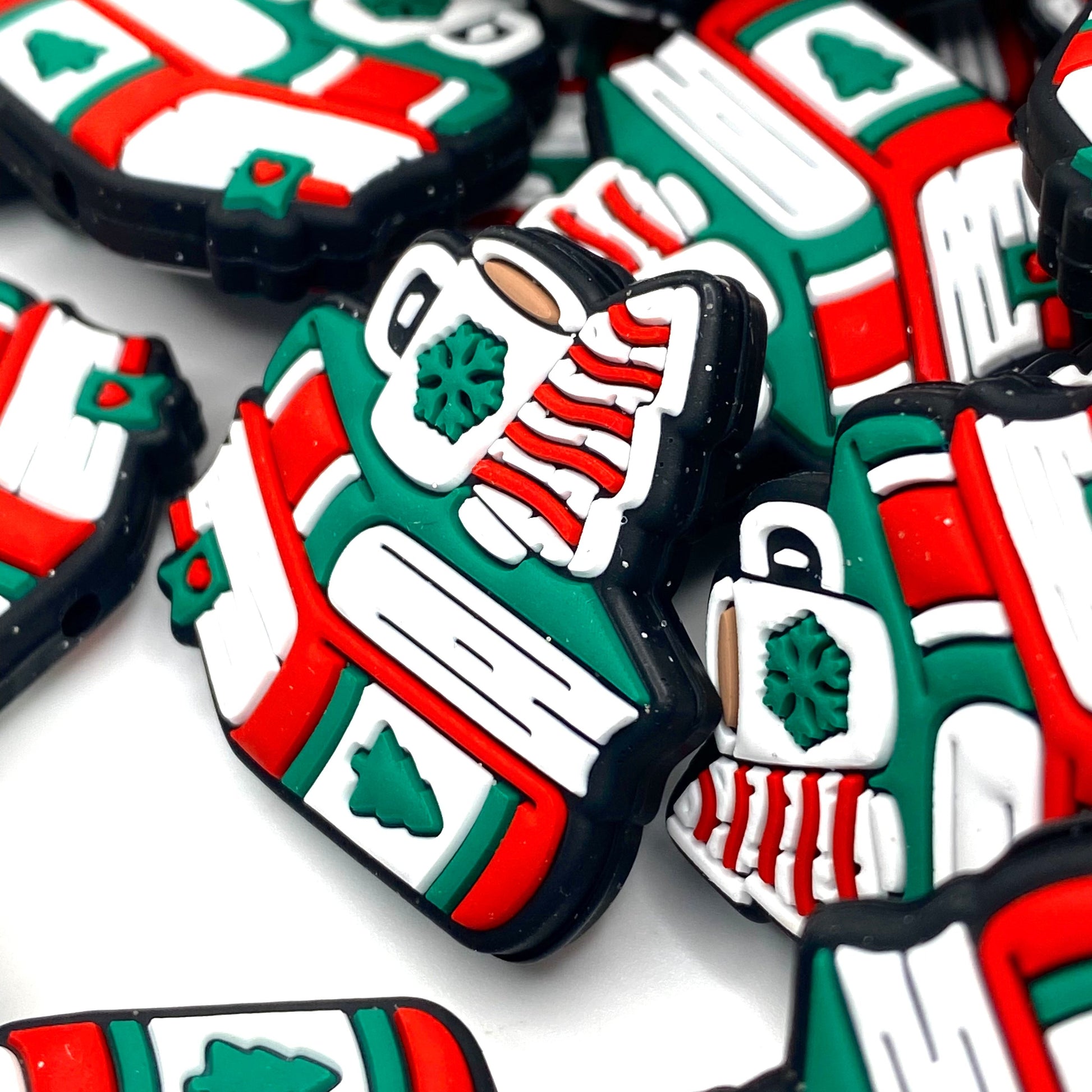 Tis the Season to Read Silicone Focal Beads – Emerald City Beads & Supplies