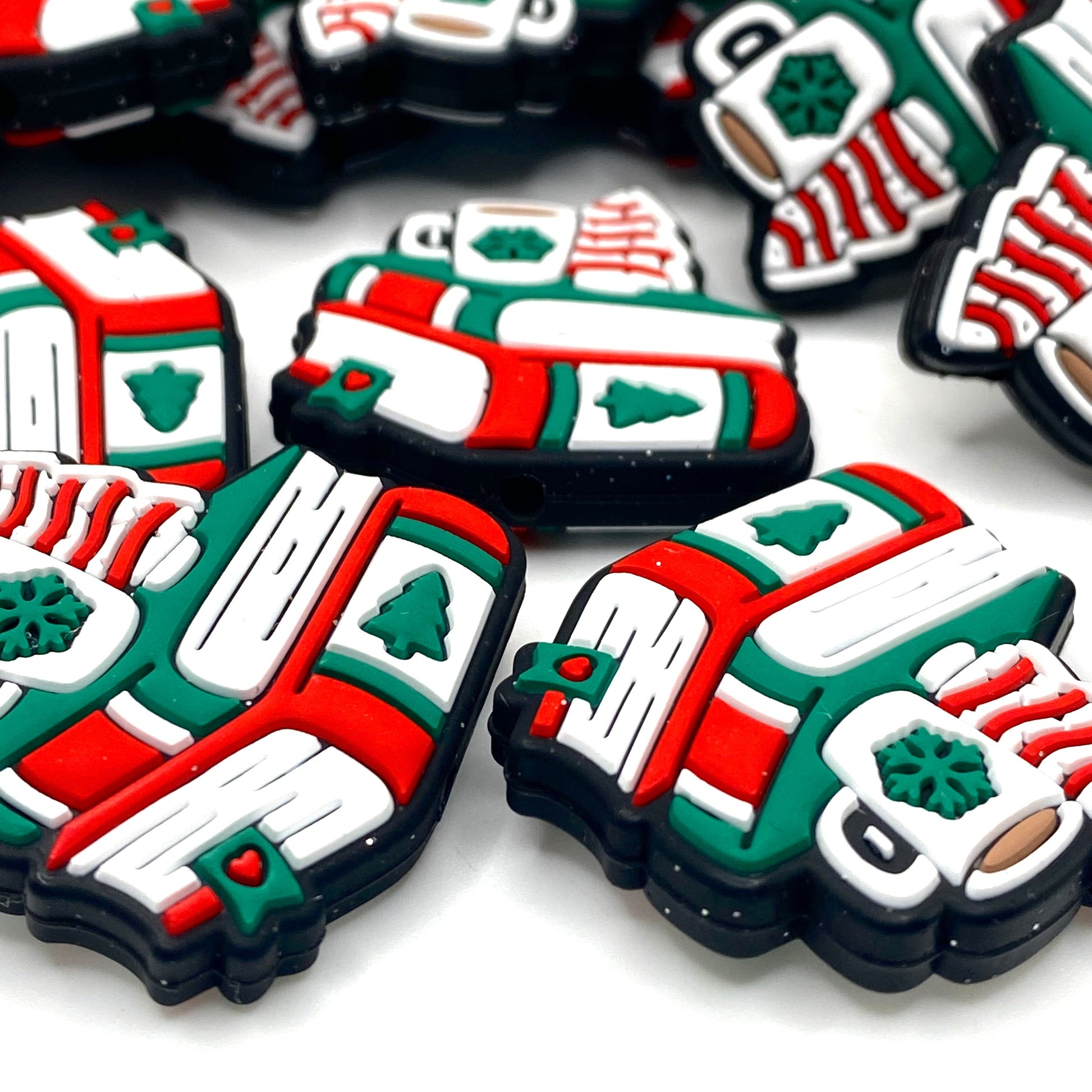 Tis the Season to Read Silicone Focal Beads – Emerald City Beads & Supplies